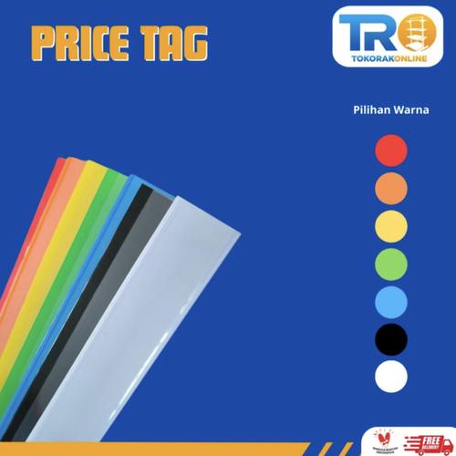Promo Pricetag/ Price Card /Price rail mika label harga - Hitam - Kab ...