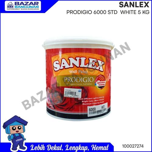 Jual Sanlex - Cat Tembok Prodigio 6000 White / Putih Galon 5 Kg 5Kg ...