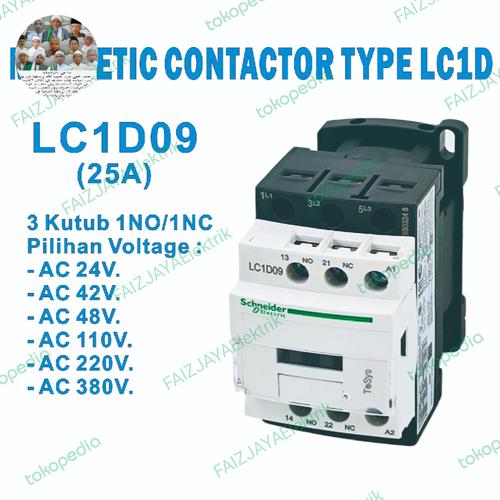 Jual CONTACTOR SCHNEIDER LC1D09 ORIGINAL - Kota Surabaya ...