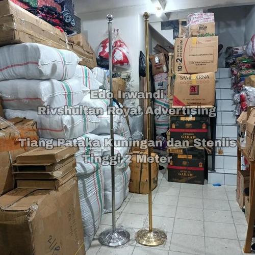 Jual Tiang Pataka Kuningan Tiang Bendera Ruangan Bahan Kuningan Uk. 2 ...