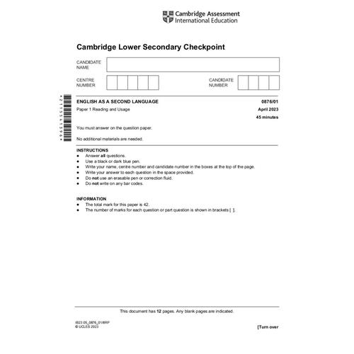 Jual Secondary Checkpoint English (ESL) 2019-2023 with Keys - Jakarta ...