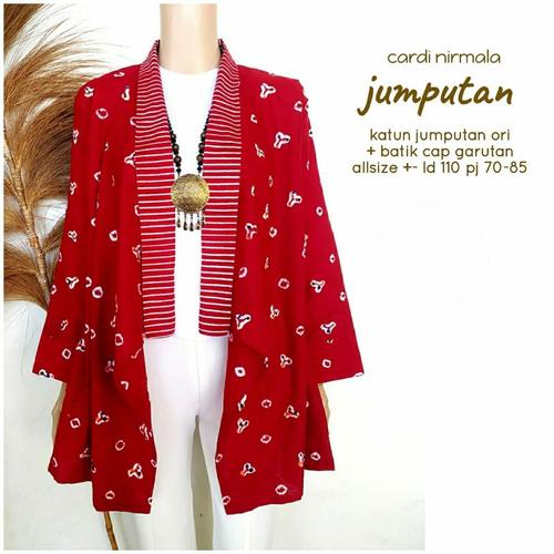 Jual Bolero Batik Vest Outer Cardigan Batik Modern Lengan Panjang Cardi ...