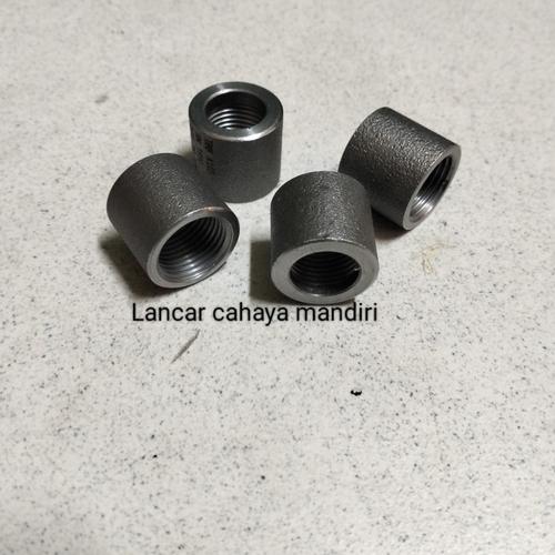 Jual Half Coupling Besi Class 3000 Drat NPT 1/2" inch Carbon steel ...