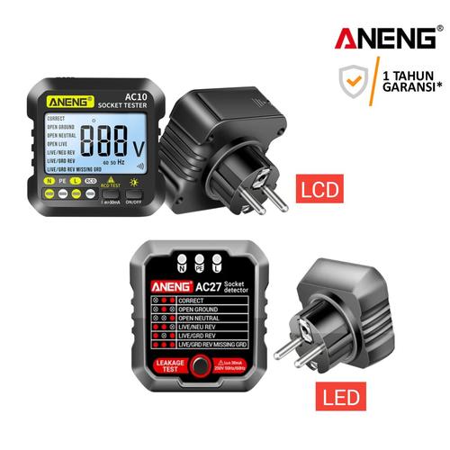 Jual Smart Soket Detektor Voltase Grounding Tester Kebocoran Arus Stop ...