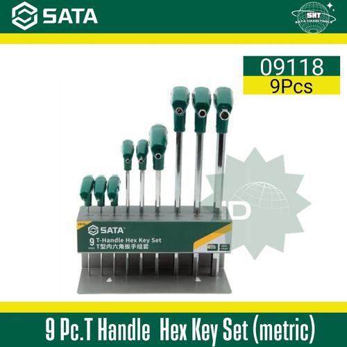 Jual SATA Kunci Handle T Hex 9Pc 09118 T-handle Hex Key Set - Jakarta ...