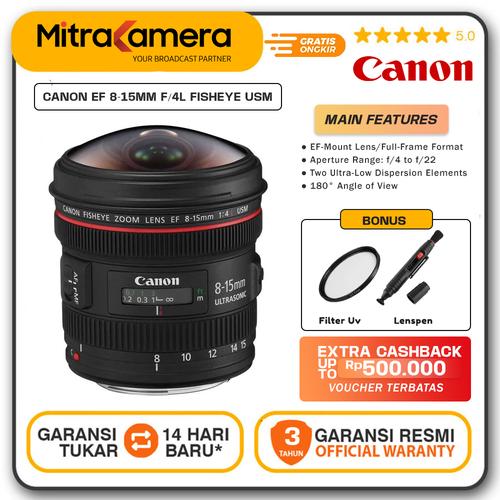 Promo Canon EF 8-15mm f/4L Fisheye USM Lens Cicil 0% 3x - Jakarta ...