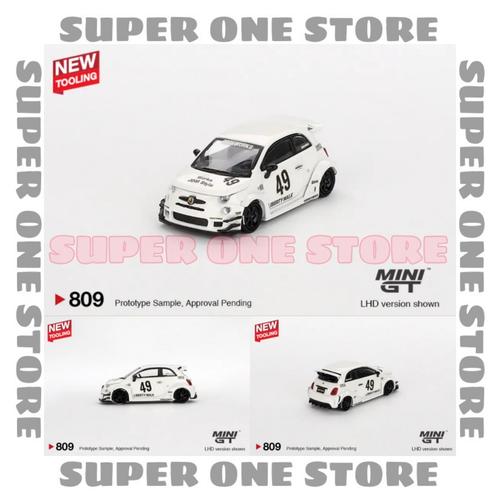 Jual MINI GT 809 LB-WORKS x Abas Works ABARTH 595 Gara White MGT ...