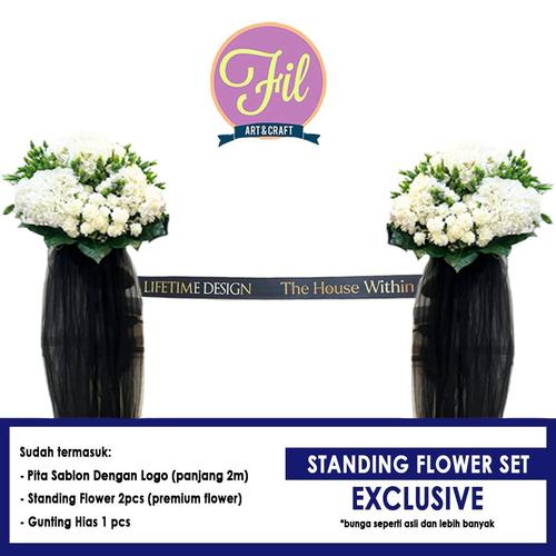 Jual Pita Peresmian / Gunting Pita / Pita Opening / Bunga Standing ...