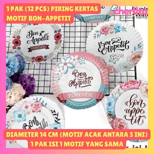 Jual Piring Kertas Kue Ulang Tahun Tart Birthday Paper Plate Piring ...