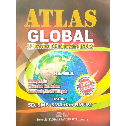 Jual ATLAS GLOBAL BESAR 34 PROVINSI INDONESIA-DUNIA - 38 provinsi ...