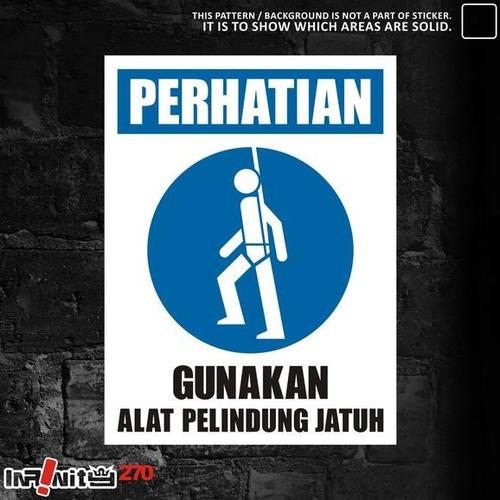 Jual x2 WSKIM-001 stiker safety sign sticker rambu keselamatan kerja K3 ...