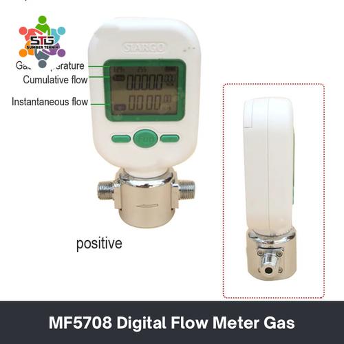 Jual MF5708 Digital Mass Flow Meter Gas Air FlowMeter 0-100L/min LPM ...