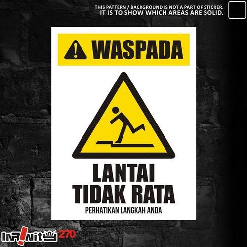 Jual x2 WSKIM-109 stiker safety sign sticker rambu keselamatan kerja K3 ...