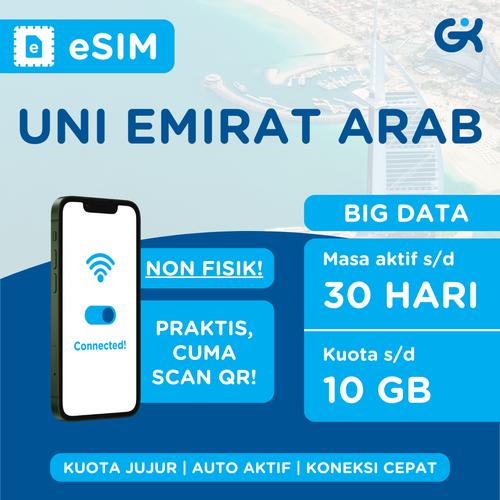 Jual eSIM UAE Dubai Abu Dhabi Kuota Besar | Big Data Uni Emirat Arab - 3 Hari, 5GB - Jakarta ...