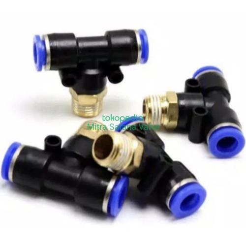 Jual MPB FITTING TEE DRAT BAWAH MALE PNEUMATIC SLIP LOCK DRAT LUAR ...