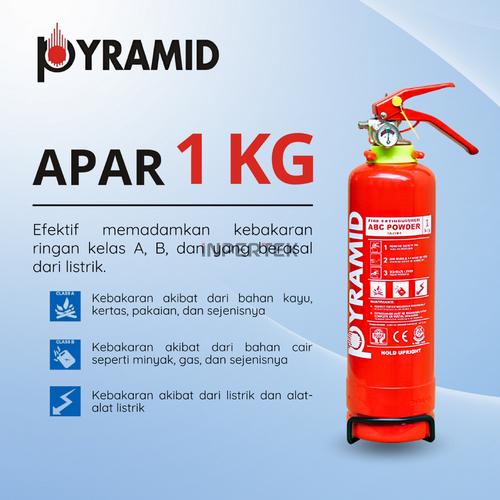 Promo APAR 1KG 2KG 3KG 5KG 6KG 9KG PYRAMID ABC Dry Powder 90% Fire ...
