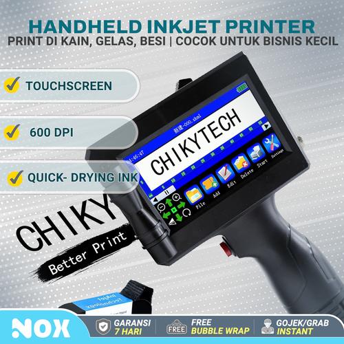 Promo Handheld inkjet printer expiry date logo barcode bisa print di ...