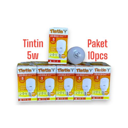 Jual Lampu tintin 5 watt paket 10pcs - lampu led tipe 5 isi 10 pcs ...