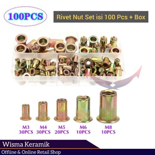 Jual 100 Pcs Rivet Nut Sert/Mur tanam m3-M8 - Kota Bekasi - WIS'K ...