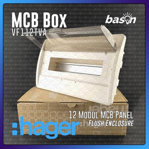 Promo HAGER VF112TVA MCB Box Inbox Flush Mounted - 12 Group MCB Panel ...