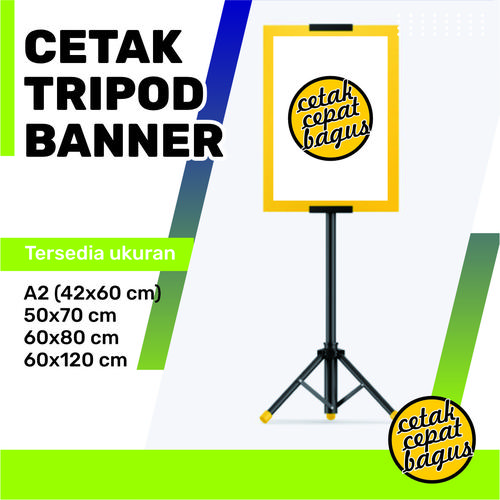 Jual Tripod Banner Ukuran A2 / 50x70 / 60x80 Murah Berkualitas - Hanya ...