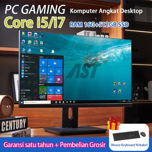 Promo AST cpu komputer siap pakai pc all in one full set gaming baru ...