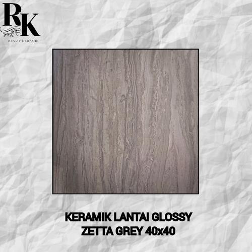 Jual KERAMIK LANTAI GLOSSY ZETTA GREY 40x40 - Jakarta Utara ...
