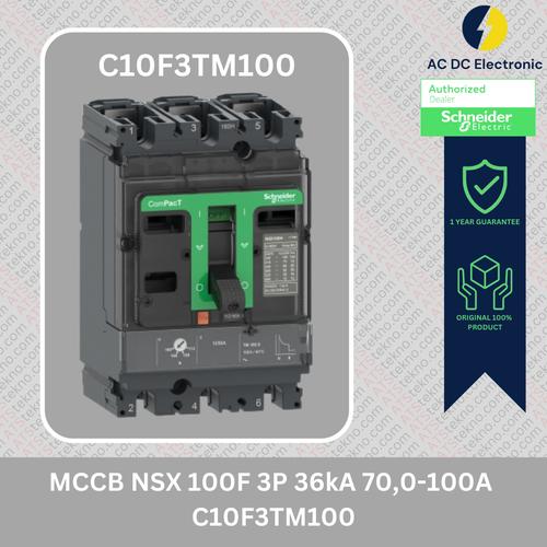 Promo Schneider New MCCB NSX100F 3P 70-100A 36kA C10F3TM100 Cicil 0% 3x ...