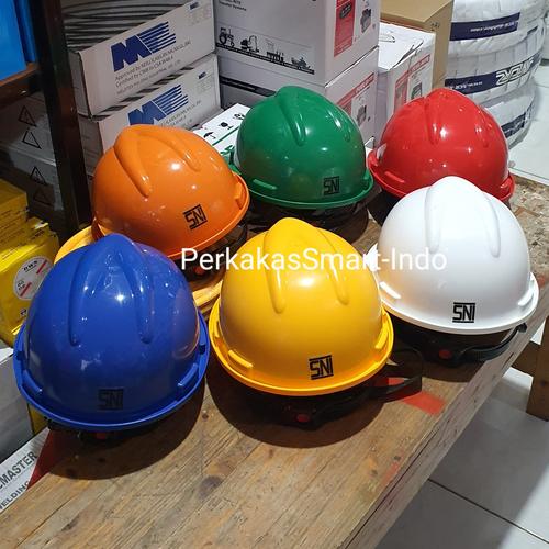 Jual HELIOS helm proyek SNI inner biasa tali dagu V guard/helm kerja ...