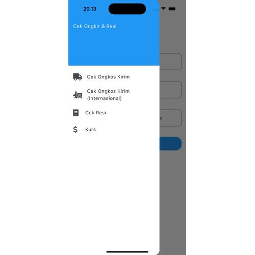 Jual Source Code Aplikasi Cek Ongkir & Cek Resi dengan Flutter via API ...