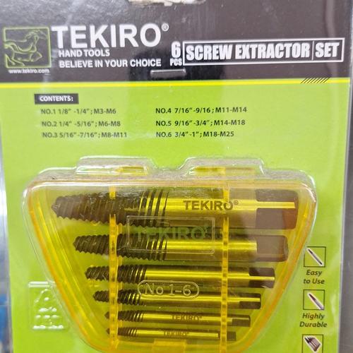 Jual TEKIRO Tap Balik / TEKIRO Screw Extractor 6Pcs - Kota Tangerang ...