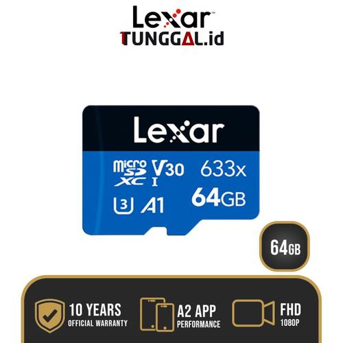 Jual Lexar High Performance 633x MicroSDHC UHS-I A1 64GB - Kota Magelang - Tunggal Computer ...