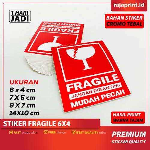 Jual Stiker Fragile / Sticker Fragile / Fragile / Fragil / Stiker anti ...