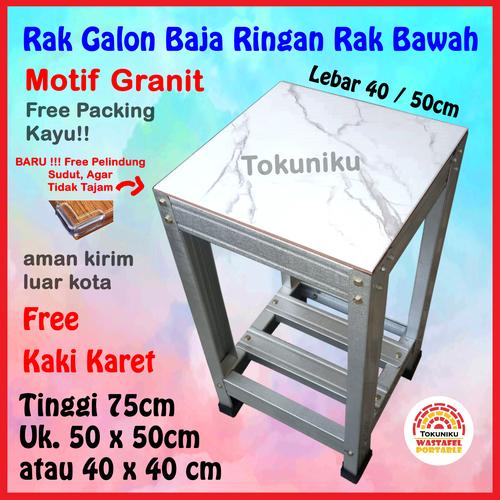 Jual Rak Galon BAJA RINGAN Meja Kompor 1 Tungku Tempat Dispenser Granit ...