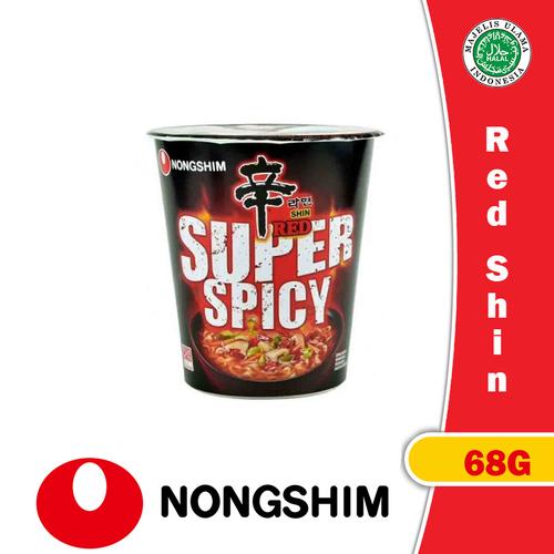 Jual Nongshim Shin Red Super Spicy Cup 68 Gr x 12 Pack - Kota Depok ...