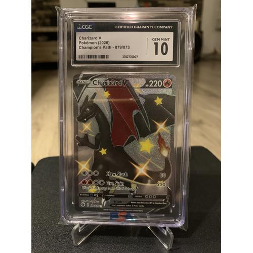 Jual Charizard V SS Secret Shiny 079 CGC 10 Pokemon TCG Champions Path ...