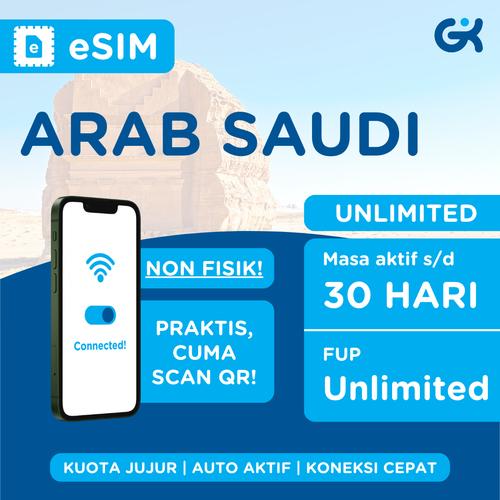 Jual eSIM Saudi Arabia Unlimited | Travel SIM Arab Umroh Haji Global ...