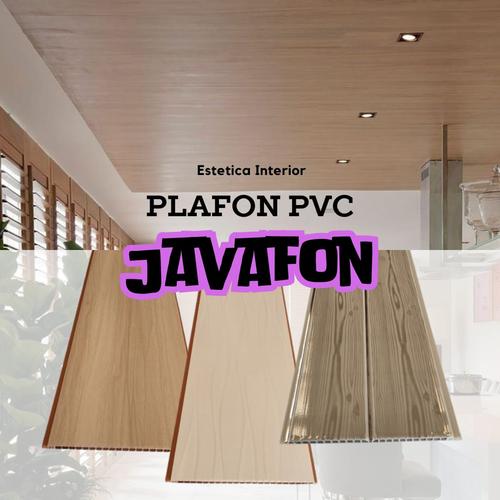 Jual Plafon PVC Putih Polos Motif Kayu Ceiling Merk Javafon Anti Jamur ...