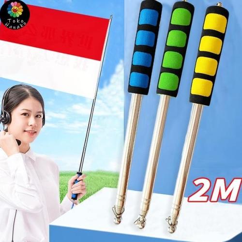 Jual All New 2 Meter Tiang Bendera /Tongkat Bendera/Telescopic Pointer ...