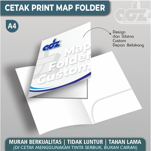 Jual Cetak Map Folder A4 Custom Design & Warna - 51-100, Laminasi Glossy - Kota Cimahi - Adz ...
