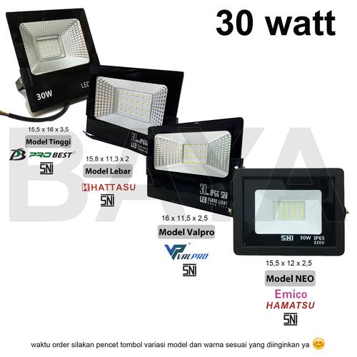 Jual lampu led sorot / tembak / floodlight 30w 30 watt reflector ...