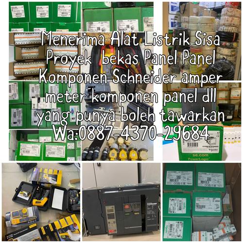 Jual Membeli Alat Listrik Bekas Panel sisa Proyek Komponen Schneider ...