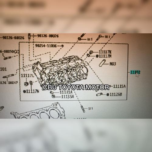 Jual CYLINDER HEAD SILINDER KOP HED TOYOTA LAND NO 1 LH KIRI CRUISER ...