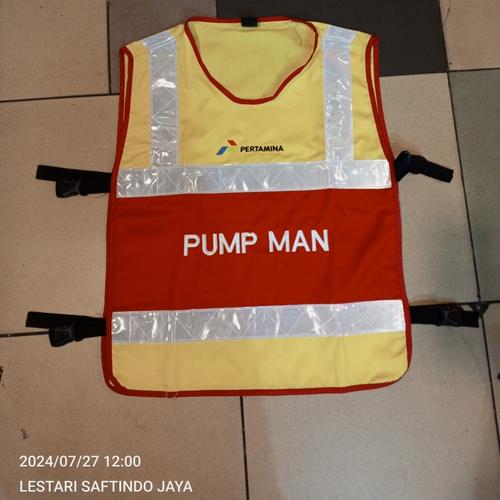 Jual ROMPI SAFETY / SAFETY VEST OKD PERTAMINA BORDIR PUMP MAN - Jakarta ...