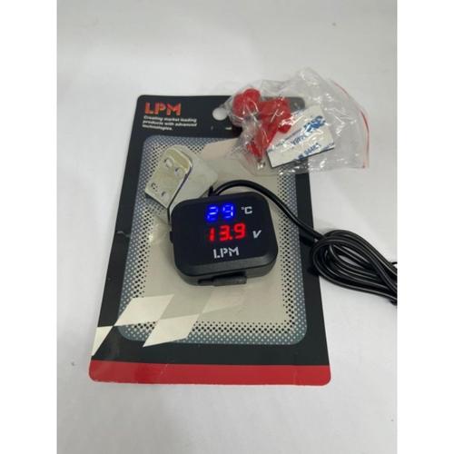 Jual VOLTMETER VOLT METER MODEL KOSO 3 IN 1 USB CHARGER TERMOMETER ...