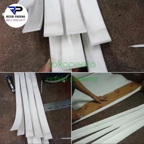 Jual ptfe teflon sheet potongan tebal 5mm x 45mm x 1650mm - Jakarta Barat - rezeki packing ...