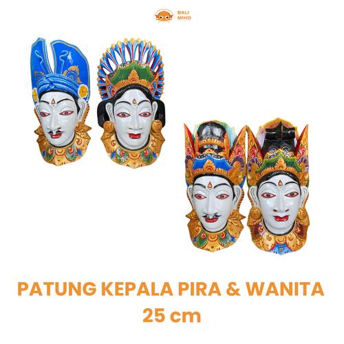 Jual Patung Kepala Pria Wanita Bali - dekorasi Dinding Topeng Pria ...
