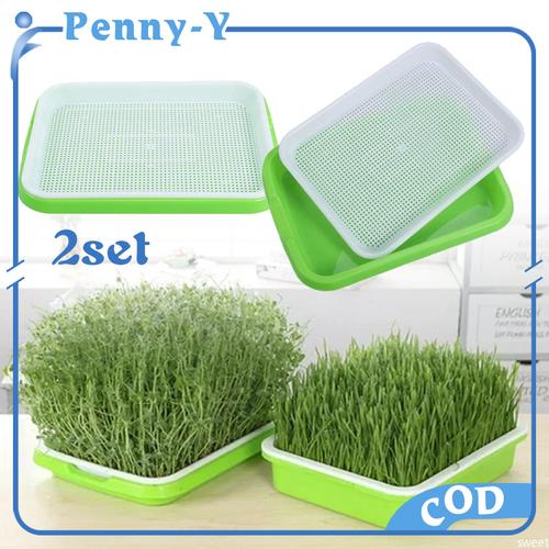 Jual 2set Microgreen Tray Double Layer Tray Semai Microgreen Wadah ...