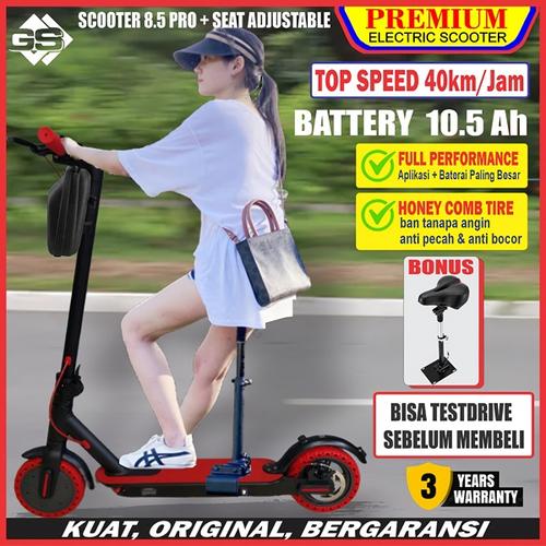 Jual SKUTER LISTRIK / ELECTRIC SCOOTER / HOVER BOARD / NINE BOT - PRO 10.5Ah+SEAT - Jakarta ...