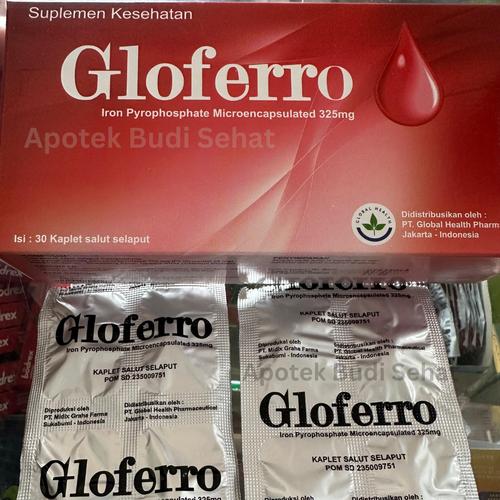 Jual Gloferro Zat Besi box isi 30 tablet Penambah Sel darah Merah ...